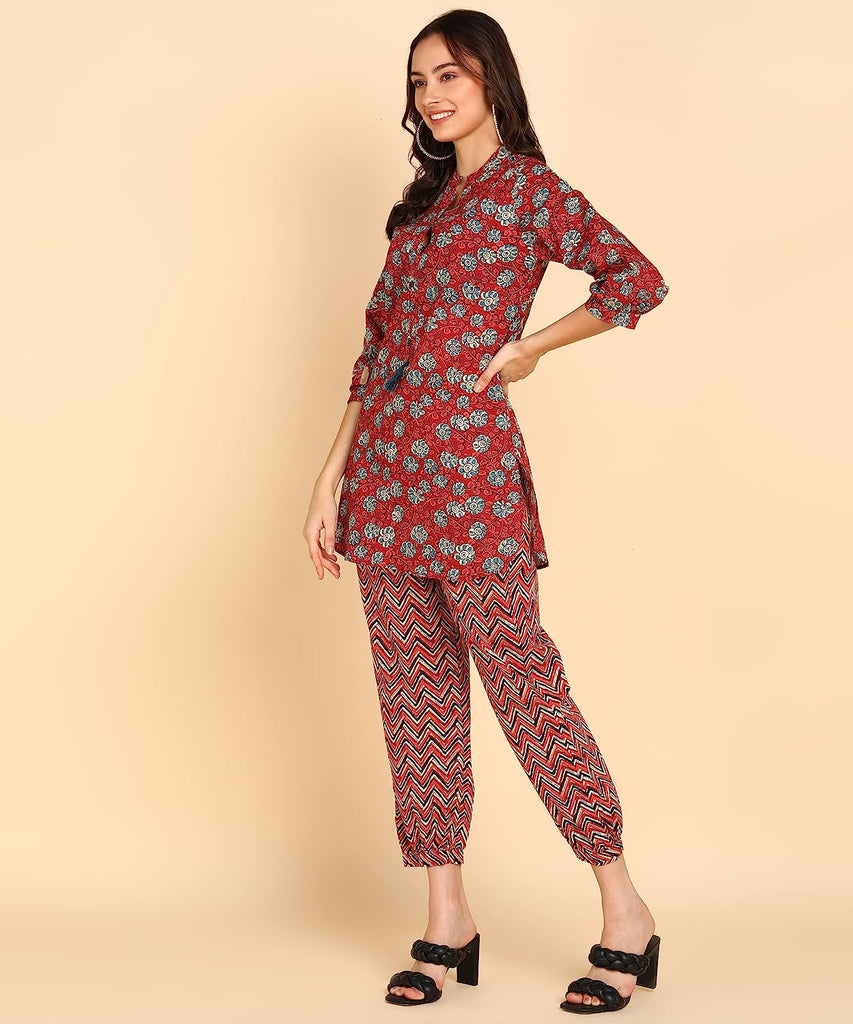 BLOCKS OF INDIA Co ords Set in Pure Cotton Flower Print – Blocks Of India