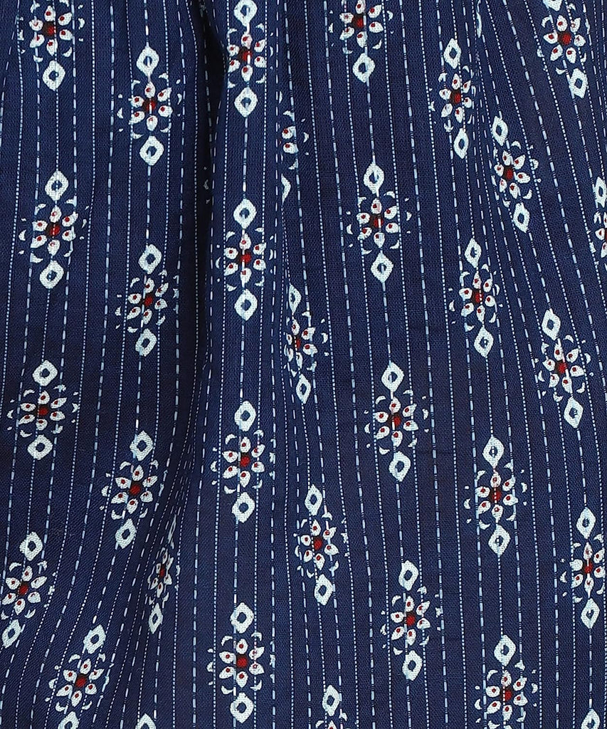 Co ords Set in Pure Cotton Indigo Colour – Blocks Of India